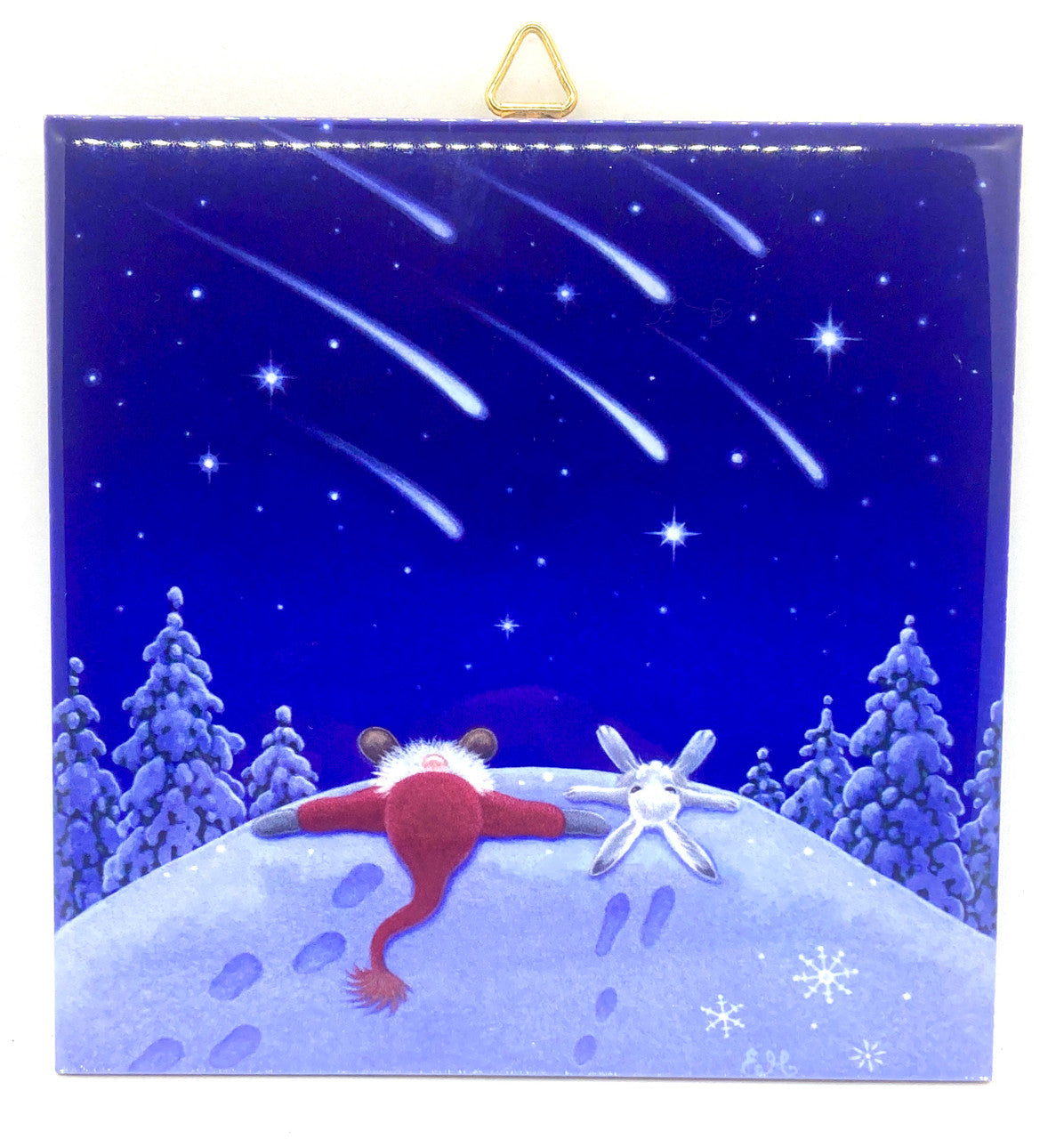 Tomten Star Gazing Tile Trivet – Al Johnsons Swedish Restaurant